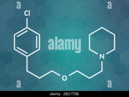 Pitolisant narcolepsy drug molecule, illustration Stock Photo - Alamy