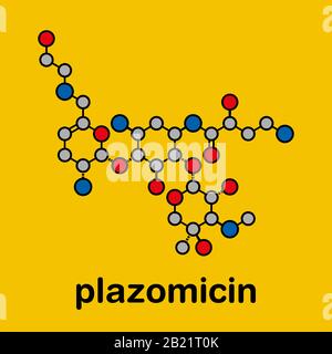 Plazomicin antibiotic drug molecule, illustration Stock Photo - Alamy