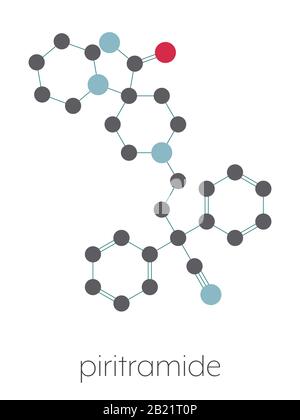 Piritramide opioid analgesic drug molecule, illustration Stock Photo ...