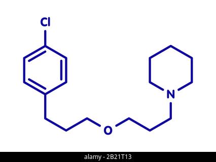 Pitolisant narcolepsy drug molecule, illustration Stock Photo - Alamy