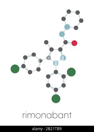 Rimonabant drug molecule Stock Photo - Alamy