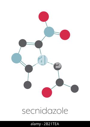 Secnidazole anti-infective drug molecule, illustration Stock Photo - Alamy