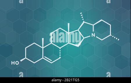 Solanidine potato toxin molecule, illustration Stock Photo - Alamy