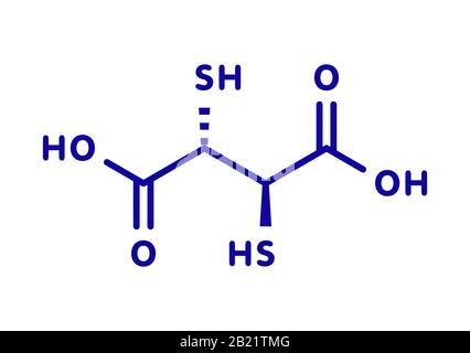 Succimer lead poisoning drug, illustration Stock Photo - Alamy