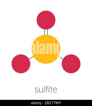 Sulfite anion chemical structure, illustration Stock Photo - Alamy