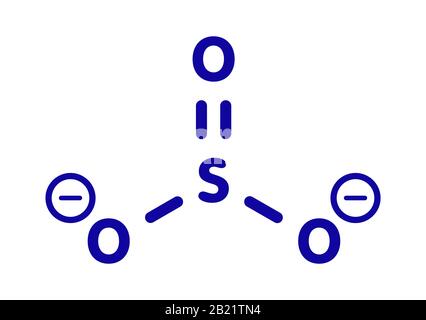 Sulfite anion chemical structure, illustration Stock Photo - Alamy