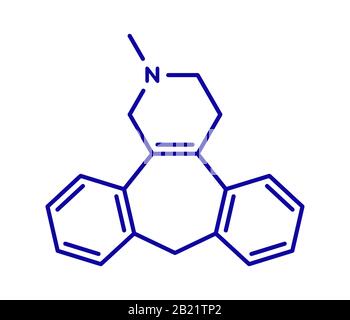 Setiptiline antidepressant drug, illustration Stock Photo - Alamy