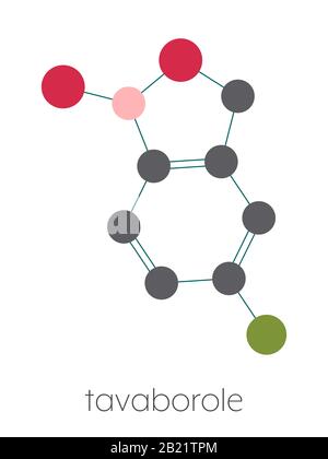 Tavaborole topical antifungal drug molecule, illustration Stock Photo ...