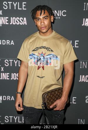 Jordan Hames attends the Jacqueline Jossa x In The Style Launch Party ...