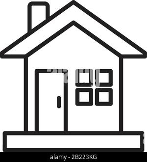 Collage house Icon template black color editable. Collage house Icon ...