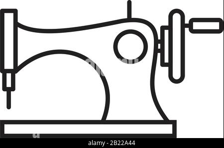Sewing machine Icon template black color editable. Sewing machine Icon ...