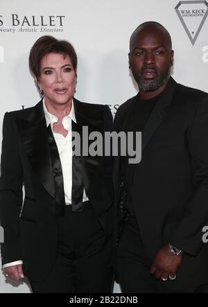 Kris Jenner and Corey Gamble at Los Angeles International Airport (LAX ...
