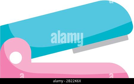 back to school stapler equipment supply icon on white background vector ...