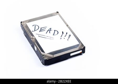 Broken hdd, destroyed hard disk, data loss Stock Photo - Alamy