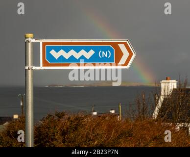 Street Sign the Direction Way to Slow versus Fast Food Stock Photo - Alamy