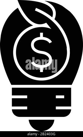 idea financial strategy glyph icon vector illustration Stock Vector ...