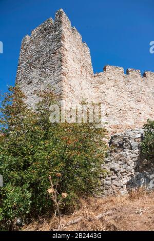 Platamon castle, the imposing medieval fortress located southeast of ...