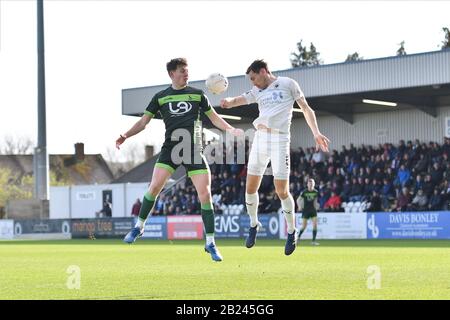 Tom Champion of Boreham Wood during FA Cup Second Round between Canvey ...
