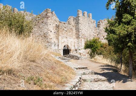 Platamon castle, the imposing medieval fortress located southeast of ...