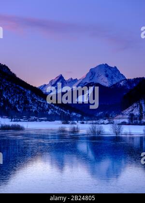 Germany, Bavaria, Berchtesgadener Land, Bischofswiesen, view to ...