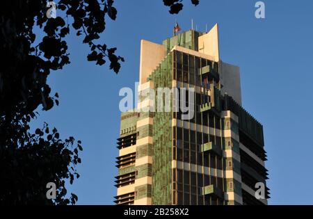 Architect Frank Lloyd Wright's Price Tower in Bartlesville, Oklahoma ...