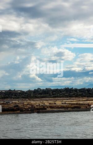 North Arm Jetty off Iona Island, Vancouver Stock Photo - Alamy