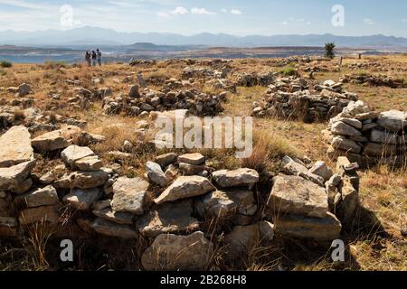 Royal graveyard, Thaba Bosiu, stronghold of Moshoeshoe the Great in ...