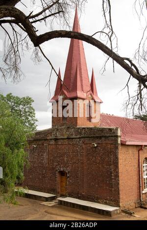 Lesotho Evangelical Church in Southern Africa, Morija, Lesotho Stock ...