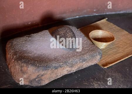 Traditional Basotho house at Liphofung Cave, Lesotho Stock Photo - Alamy