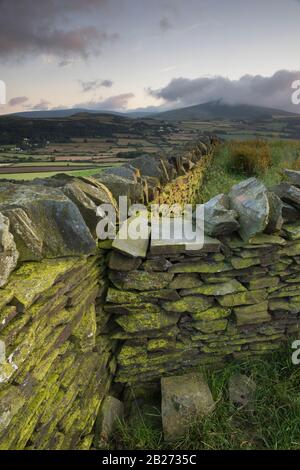 View from Maughold, a village near Ramsey on The Isle of Man, Irish Sea ...