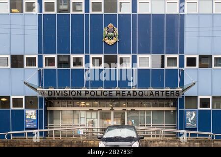 Glasgow City Centre Police Office Sign Stock Photo - Alamy