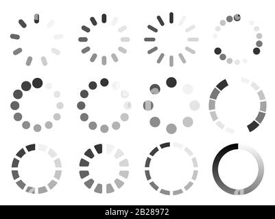Loading icon collection set. Vector illustration preloaders Stock ...