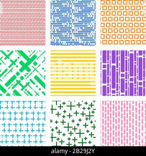 This is a illustration of Hand painted simple rectangular pattern ...