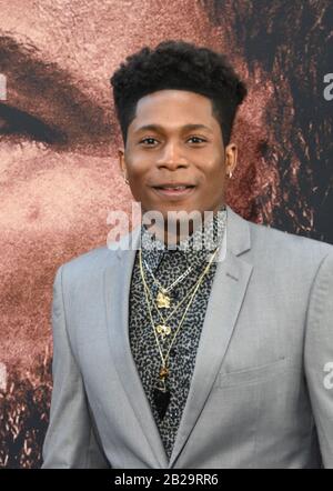Abraham D. Juste attends the LA premiere of "The Way Back" at Regal ...