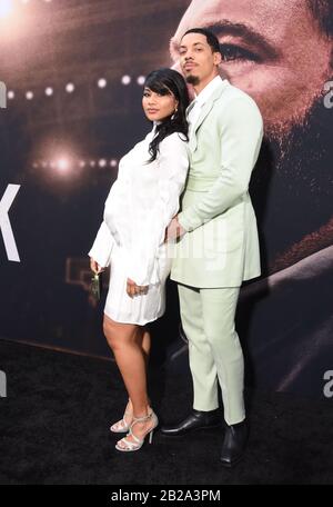 Melvin Gregg attends the LA premiere of "The Way Back" at Regal Cinemas ...