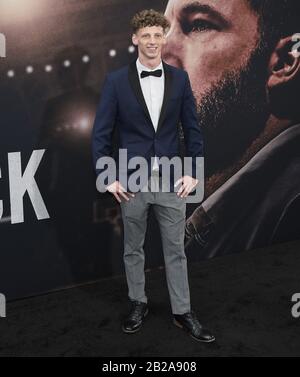 Tyler O'Malley arrives at the Warner Bros Pictures' THE WAY BACK Los ...