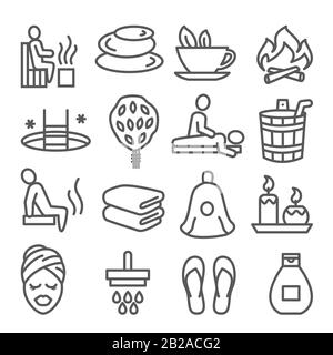 sauna vector icon isolated on transparent background, sauna logo ...