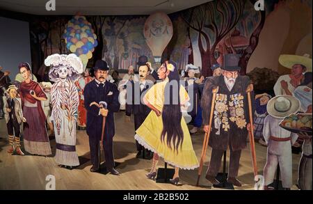 Dream of a Sunday afternoon in the Alameda mural by Diego Rivera in ...