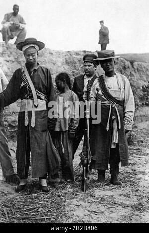 Uniforms of the Japanese Army, Manchuria, 1904. Artist: Unknown Stock ...