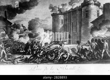 French Revolution - Storming of the Bastille, (Prise de la Bastille ...