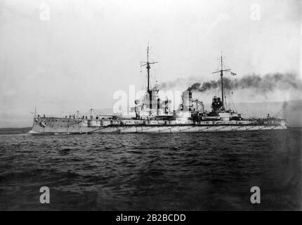 German Nassau class battleship SMS 'Rheinland', by Volcan AG, Stettin ...