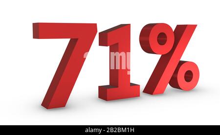 Number 71 (number seventy-one) anniversary celebration design with five ...