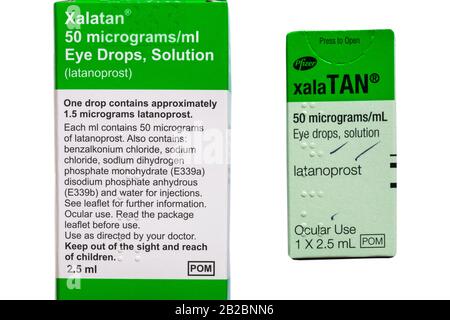 Pfizer xalatan eye drops solution - packaging box has increased in size ...
