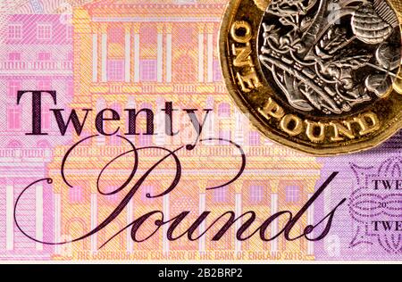 The new 2020 polymer £20 pound note from the Bank of England featuring ...