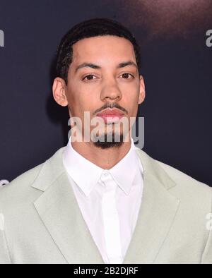 Melvin Gregg attends the LA premiere of "The Way Back" at Regal Cinemas ...