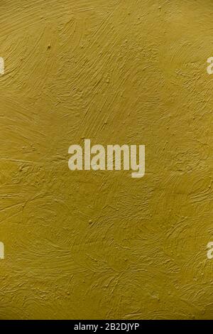 Yellow mustard rough stucco wall texture with peeled paint Stock Photo ...