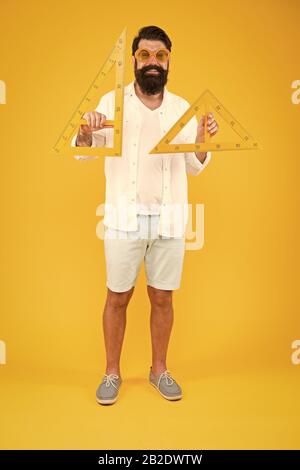 Triangle is the most important shape in engineering. Engineer using ...