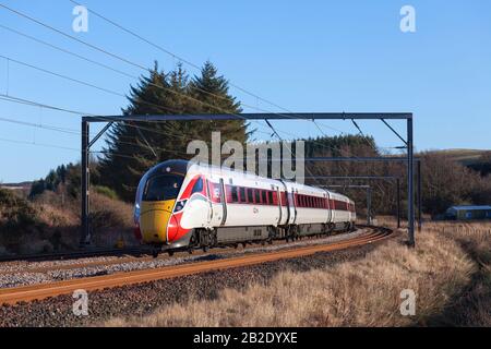 LNER Hitachi 801 Azuma Bi-mode Train Running On Diesel Engine Stock ...