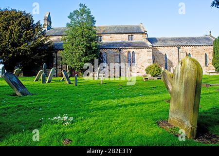 Church of St Michael, Bishop Middleham, County Durham, England Stock ...
