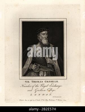 Sir Thomas Gresham Founder Royal Exchange 1519 1557 English merchant ...